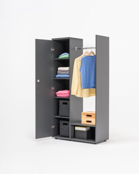 Standard clothes rack attached to cabinets | MDD