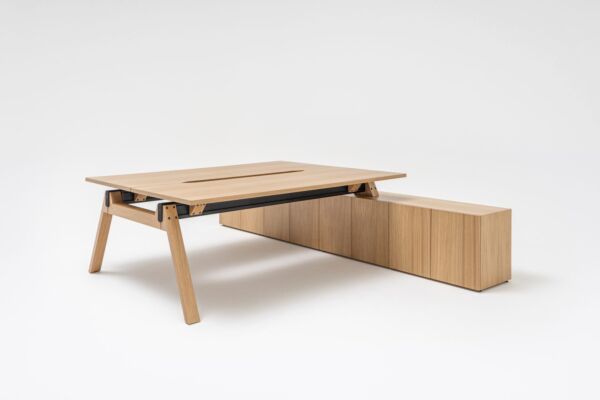 Viga bench desk with storage | .mdd | MDD