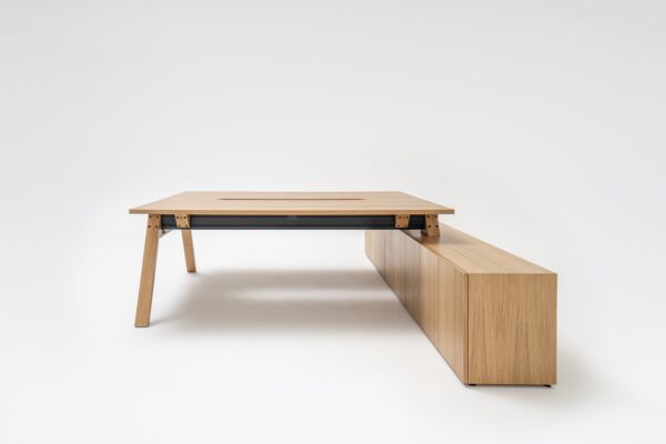 Viga bench desk with storage | MDD