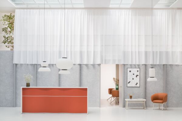 Wave reception desk organic front | MDD