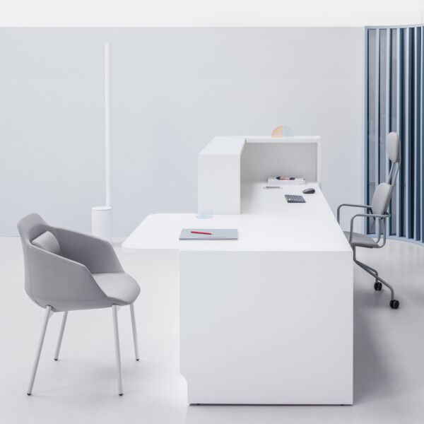 Linea modular reception desk | .mdd | MDD