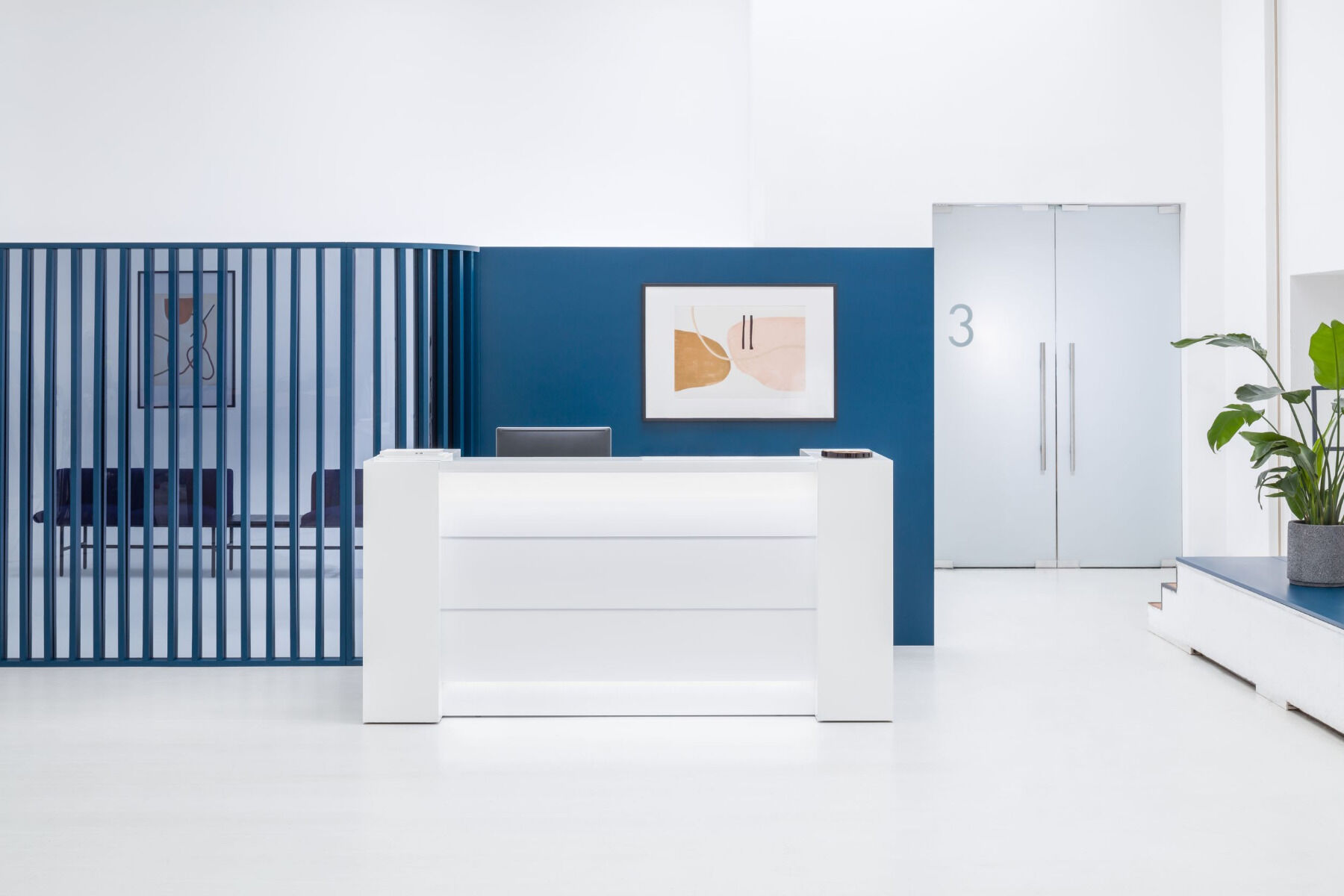 Linea modular reception desk | MDD